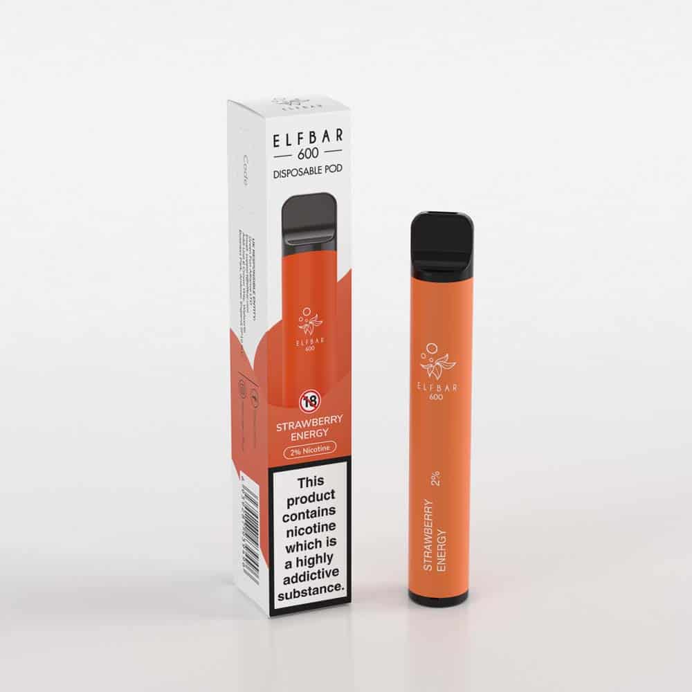 ELF BAR- (ELFBULL) STRAWBERRY ENERGY X10 - UK Vape Mob