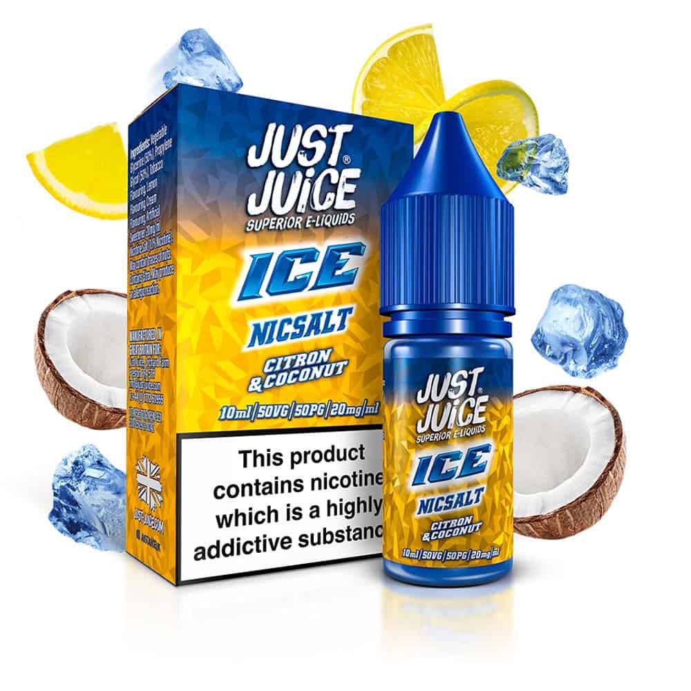 Just Juice Nic Salt - ICE - Citron & Coconut - 10mg - UK Vape Mob