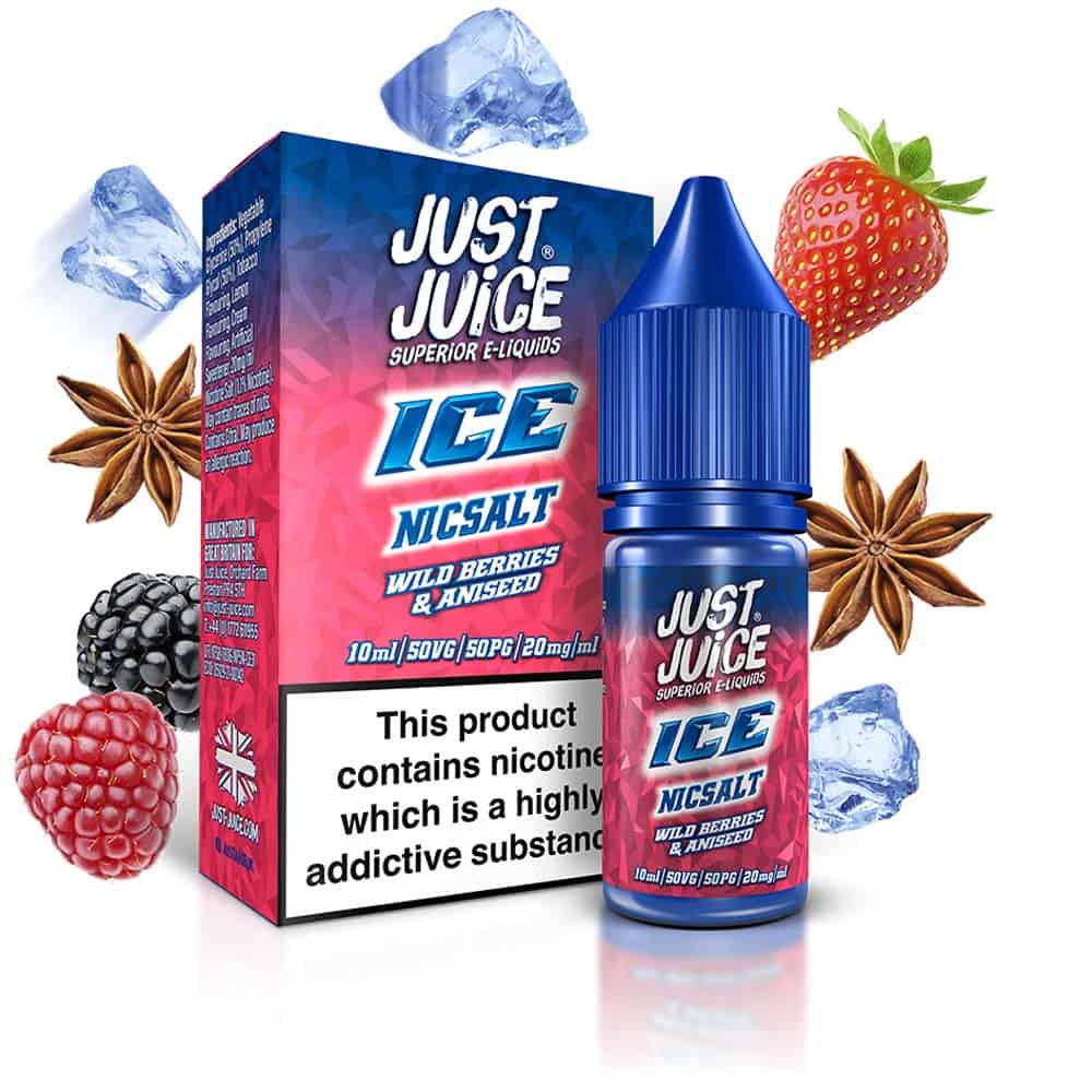 Just Juice Nic Salt - ICE - Wild Berries & Aniseed - 10mg - UK Vape Mob