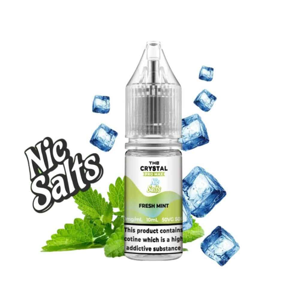 The Crystal Pro Max Nic-Salts - Fresh Mint x10 - UK Vape Mob